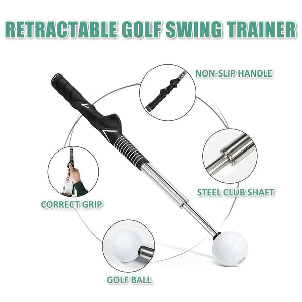 Telescopic club, Retractable Golf Swing Training Aid – dironia.com